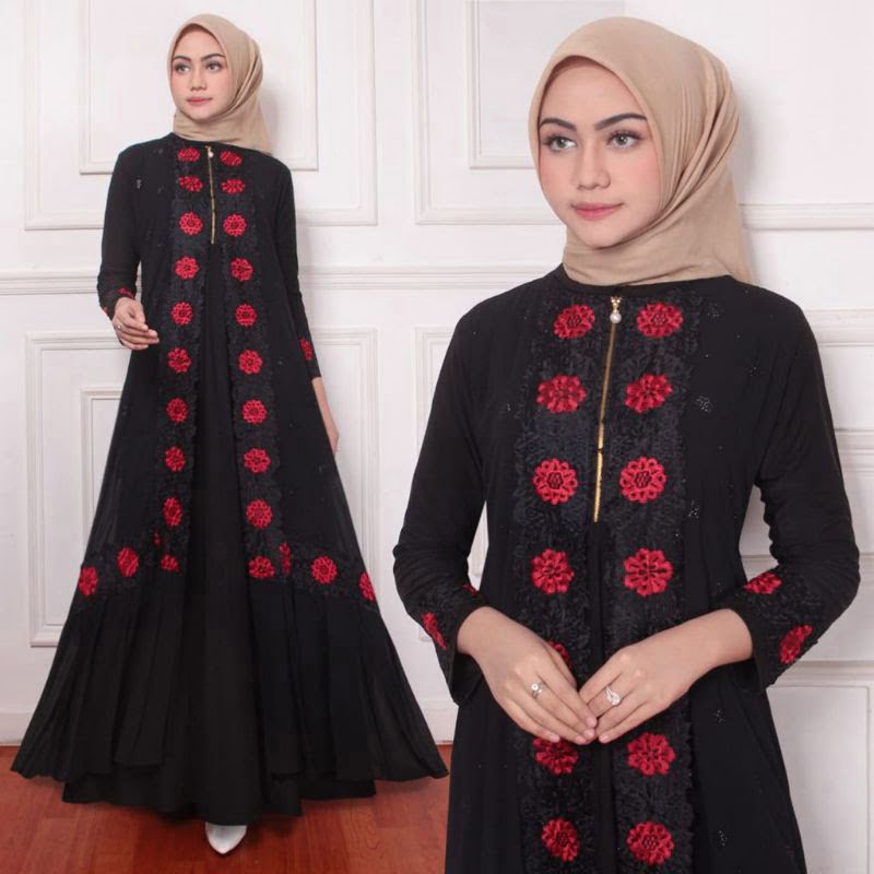 OOTD Bukber Gamis Hitam yang Elegan - TOPWISATA